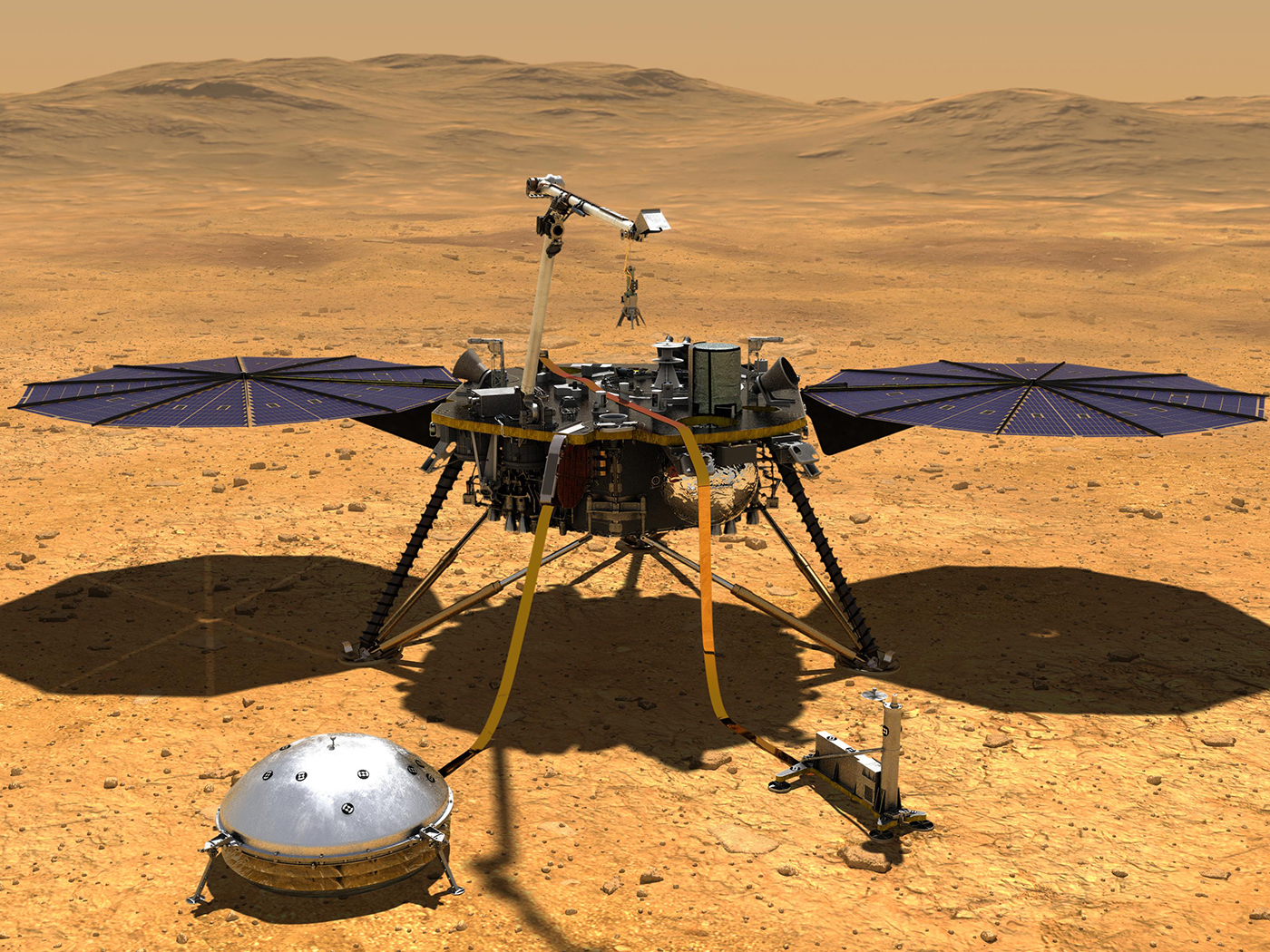 Martian Lander Discovers Martian Lander Discovers